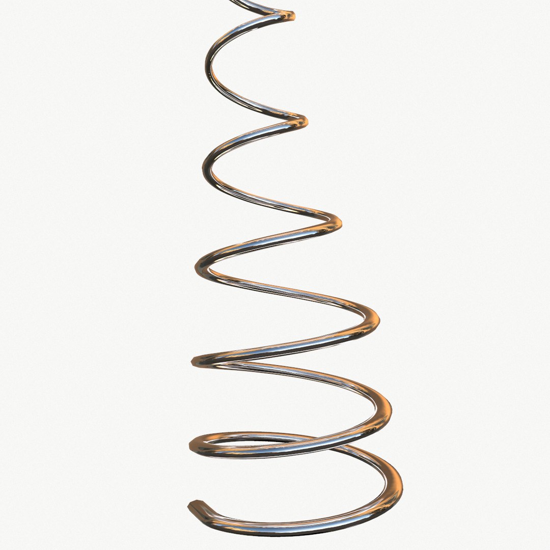 Metal Spiral Spring 3D Model - TurboSquid 1410434