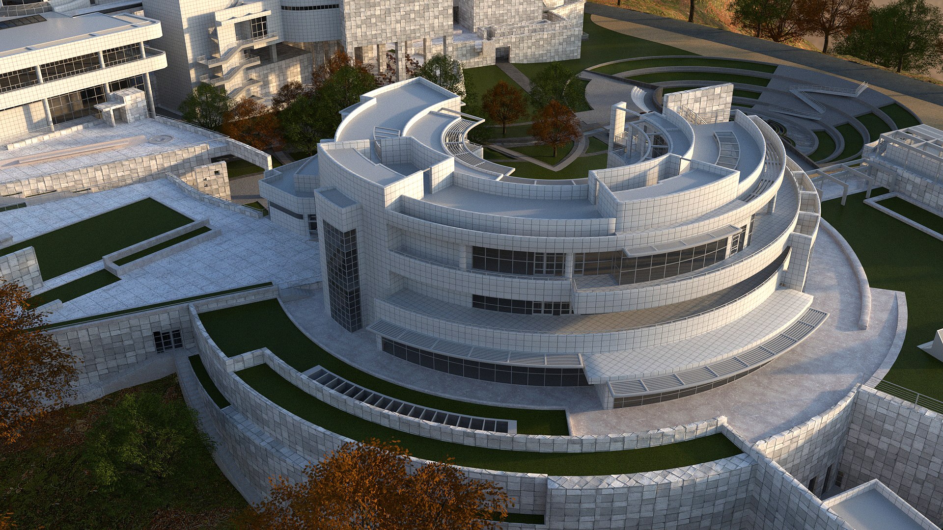 3D Model Getty Center - TurboSquid 2193013