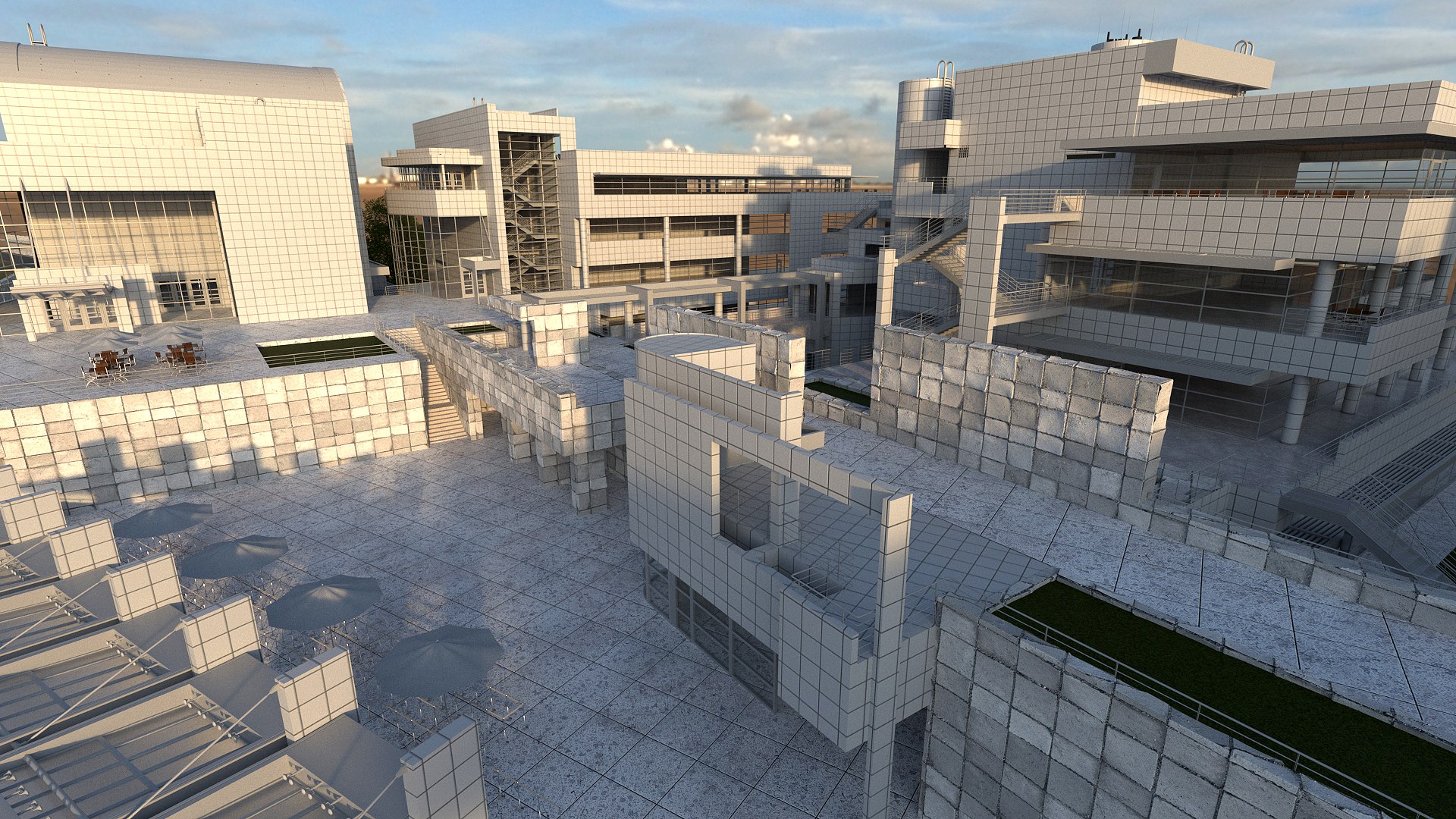 3D Model Getty Center - TurboSquid 2193013