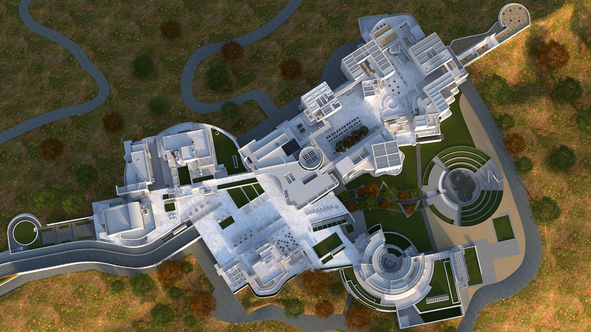 3D Model Getty Center - TurboSquid 2193013