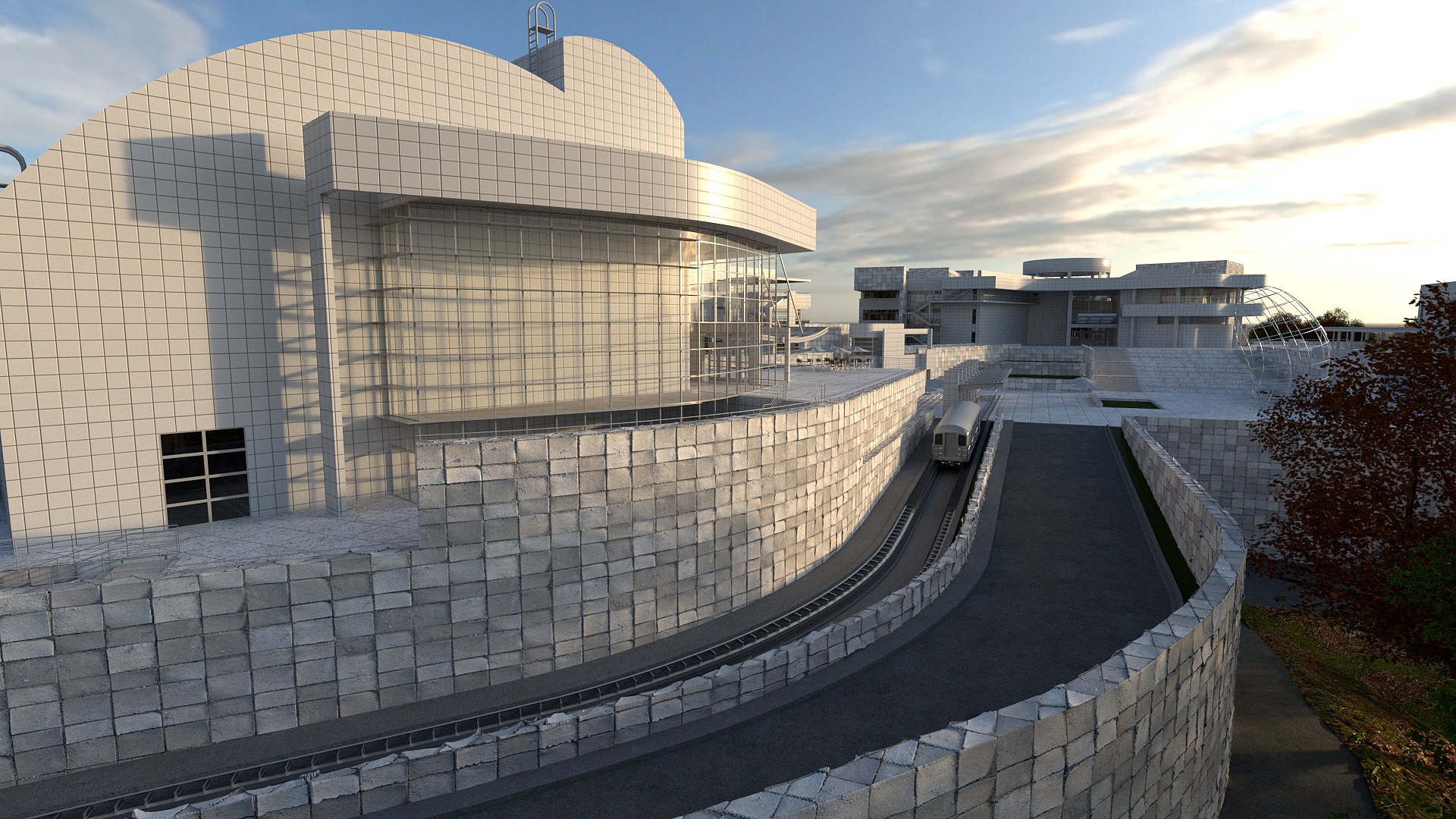 3D Model Getty Center - TurboSquid 2193013