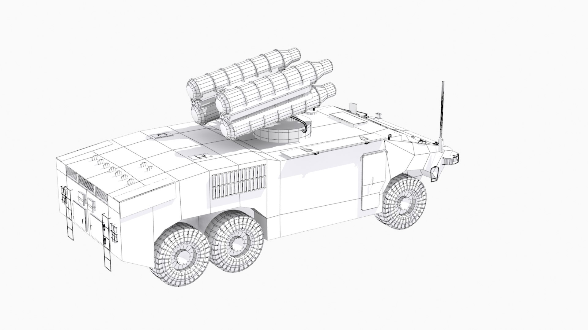 Chinese HQ7b Missile Launcher 3D Model - TurboSquid 2218564