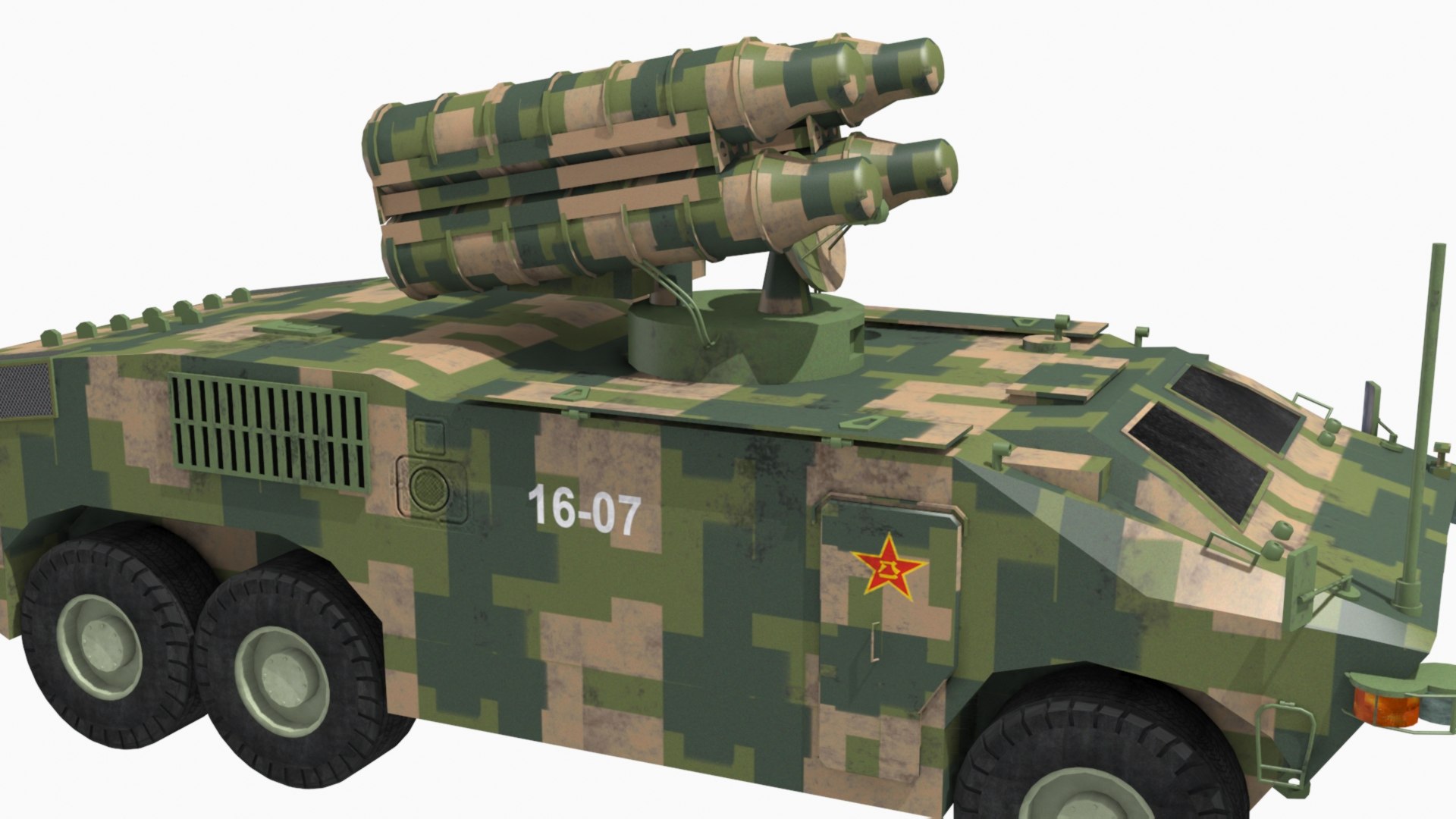Chinese HQ7b Missile Launcher 3D Model - TurboSquid 2218564