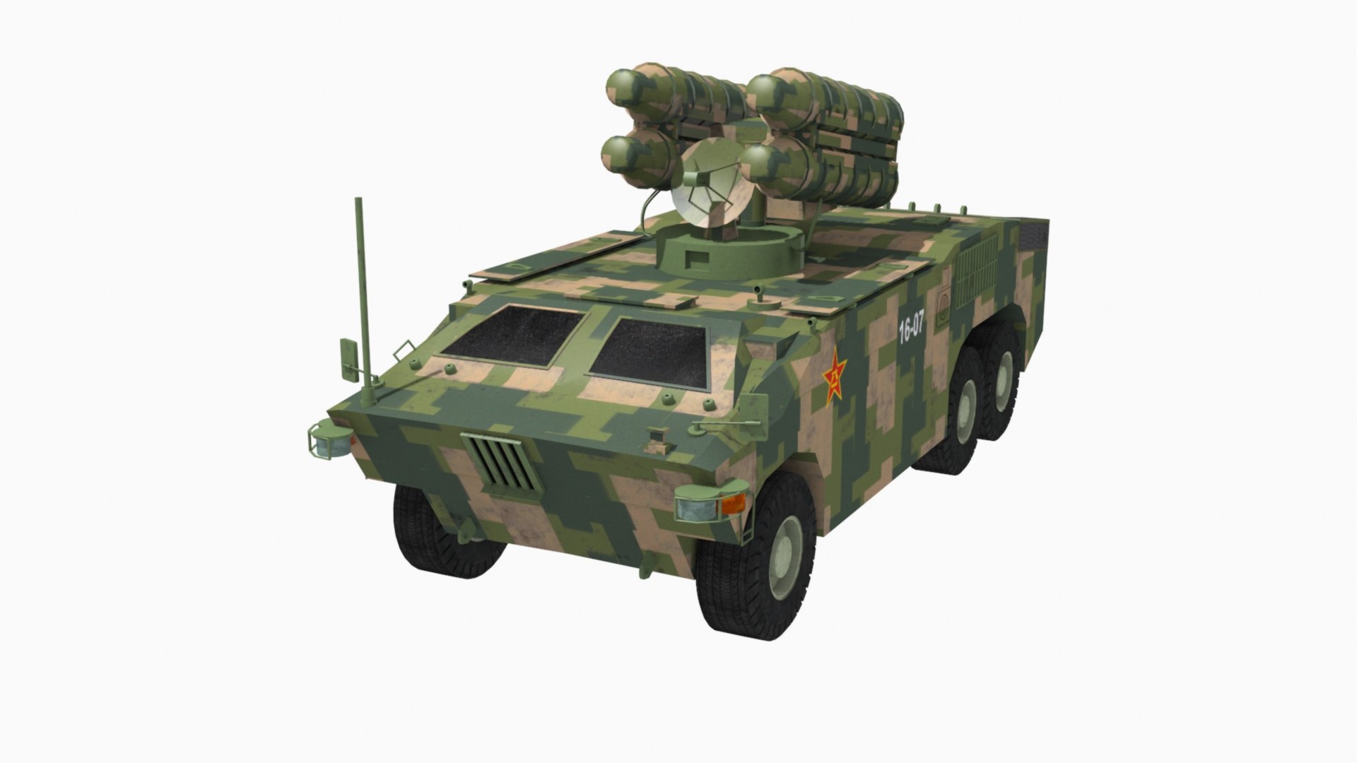 Chinese HQ7b Missile Launcher 3D Model - TurboSquid 2218564