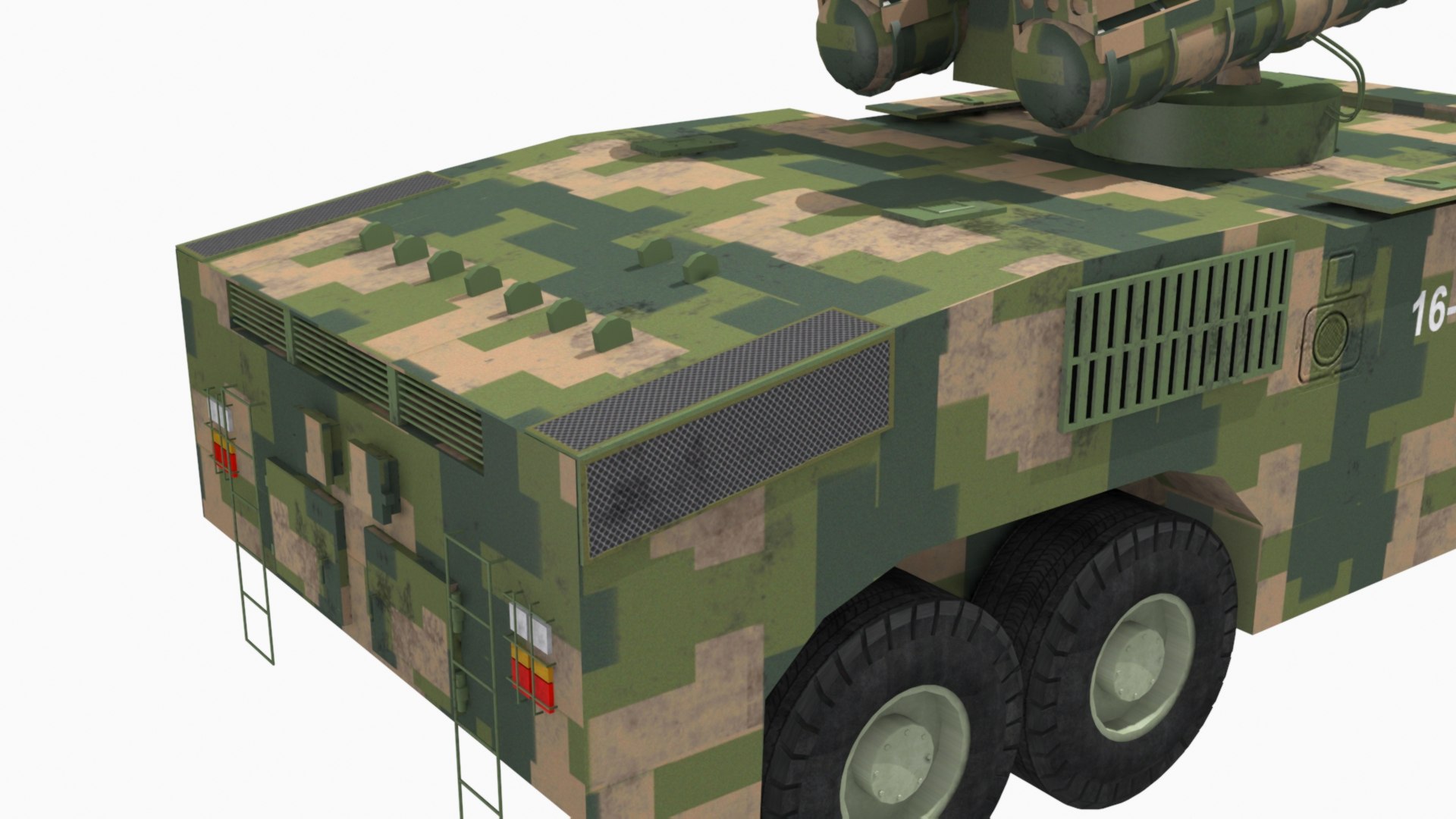 Chinese HQ7b Missile Launcher 3D Model - TurboSquid 2218564