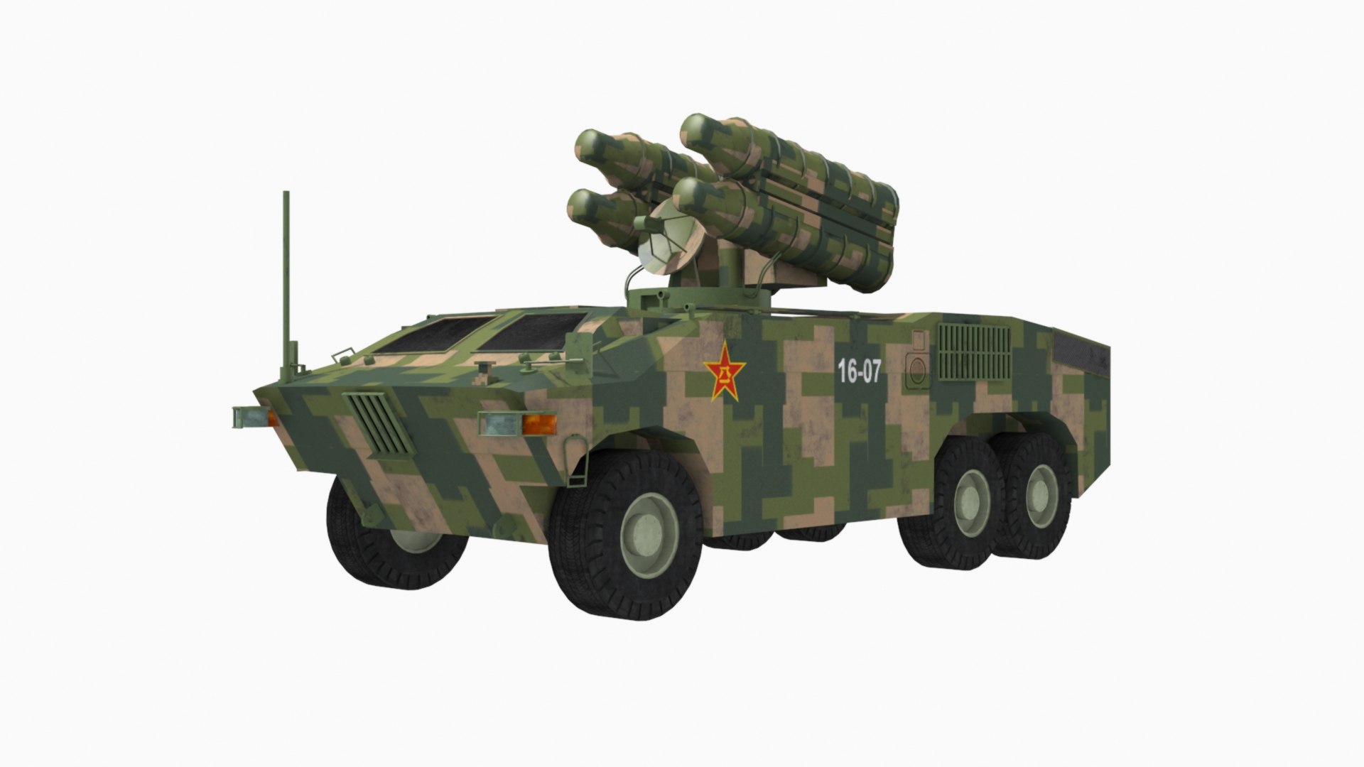 Chinese HQ7b Missile Launcher 3D Model - TurboSquid 2218564