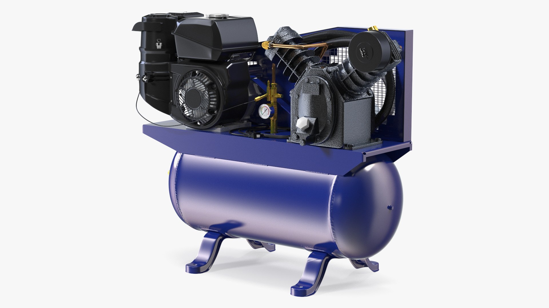 3D Piston Air Compressor Diesel Blue - TurboSquid 2148486