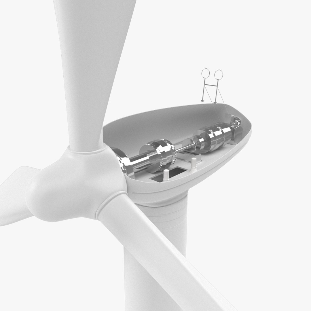 modular wind turbine generator 3d model