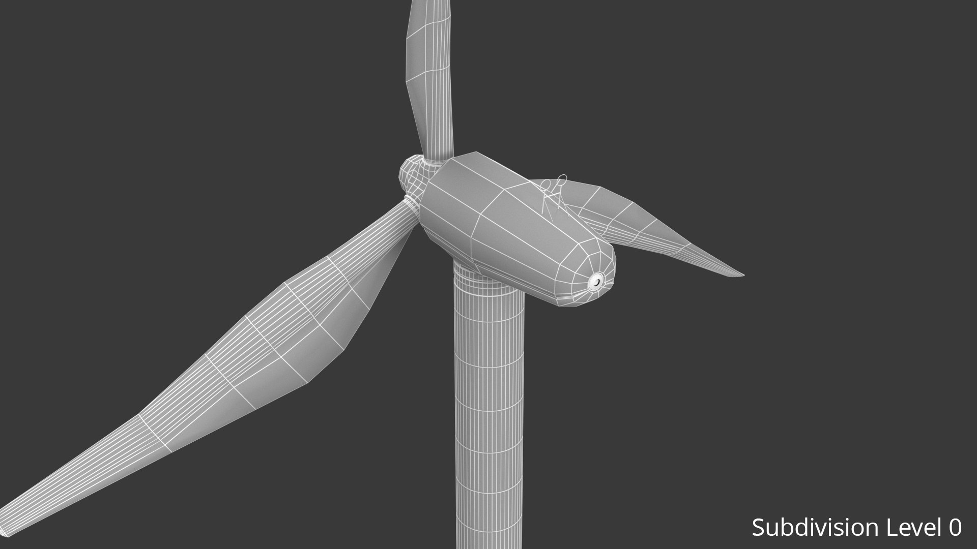 Modular Wind Turbine Generator 3d Model