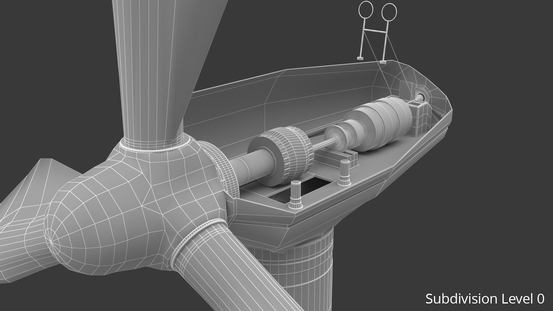 Modular Wind Turbine Generator 3d Model