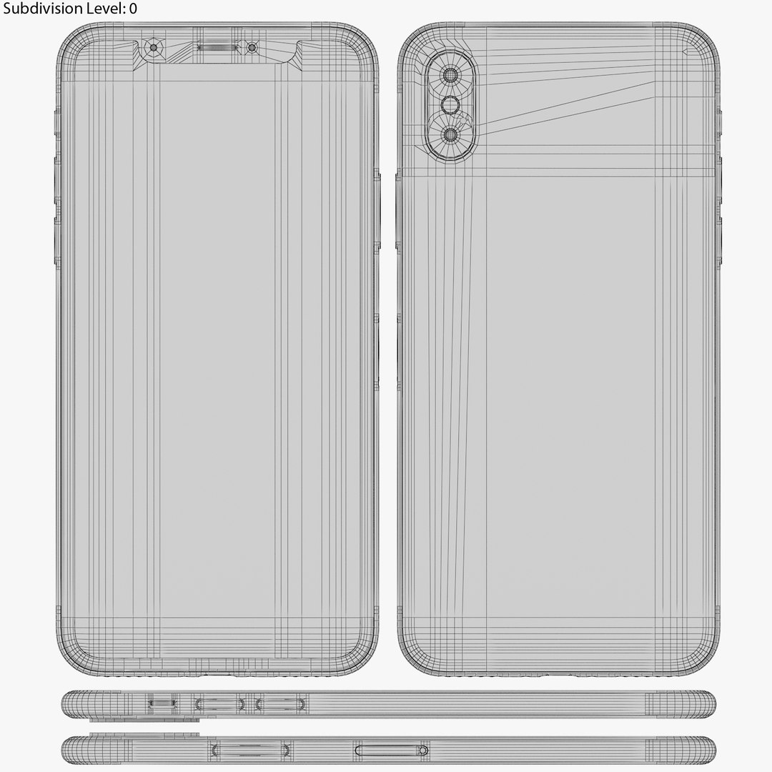 Realistic apple iphone x model - TurboSquid 1202796