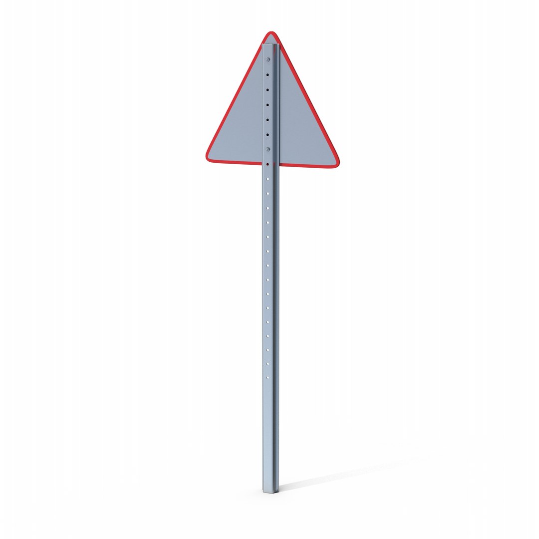 Double Bend Road Sign Model - TurboSquid 2097452