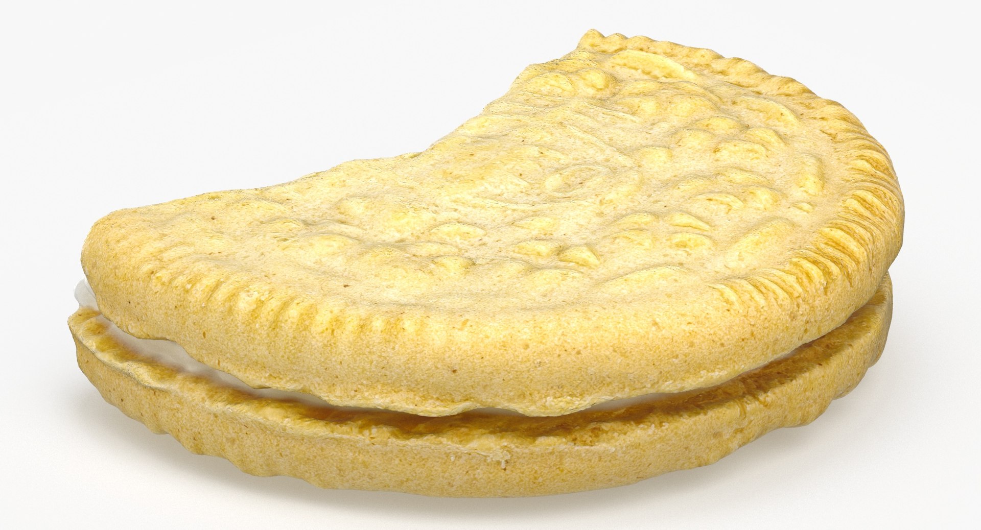 3D Oreo Cookie White 01 Bitten - TurboSquid 2060376