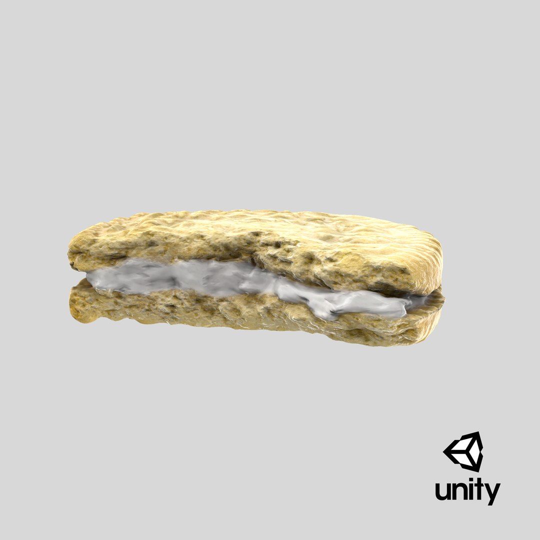 3D Oreo Cookie White 01 Bitten - TurboSquid 2060376