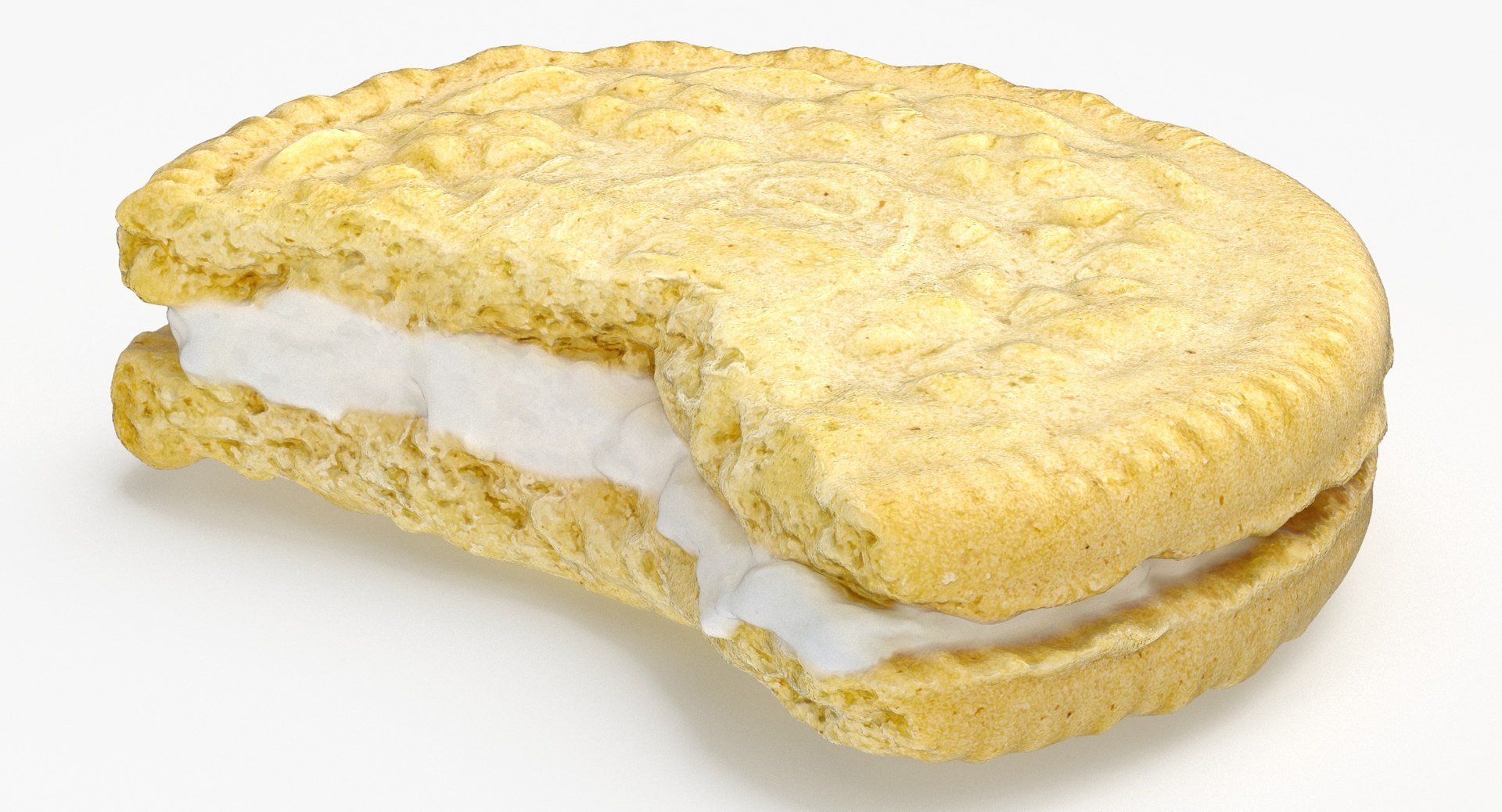 3D Oreo Cookie White 01 Bitten - TurboSquid 2060376