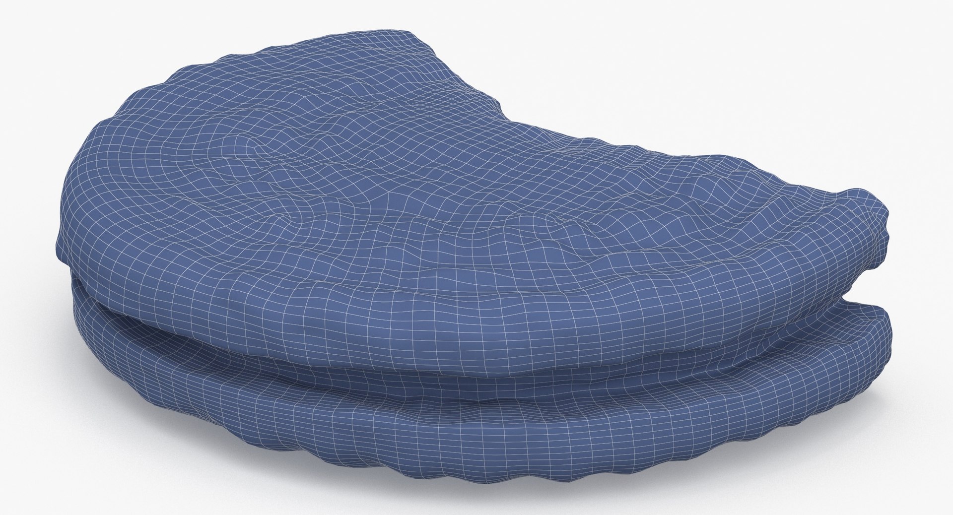 3D Oreo Cookie White 01 Bitten - TurboSquid 2060376