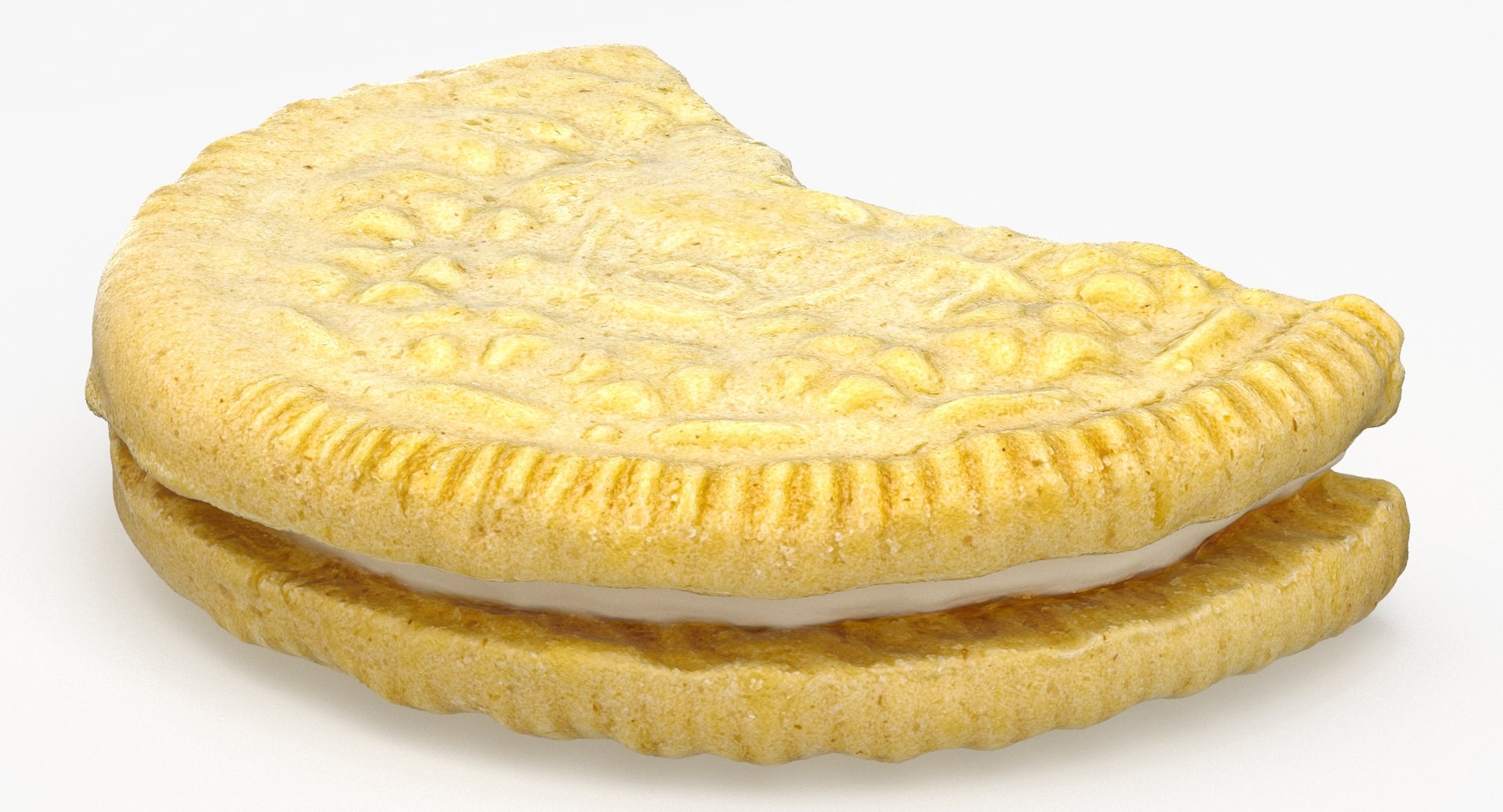 3D Oreo Cookie White 01 Bitten - TurboSquid 2060376