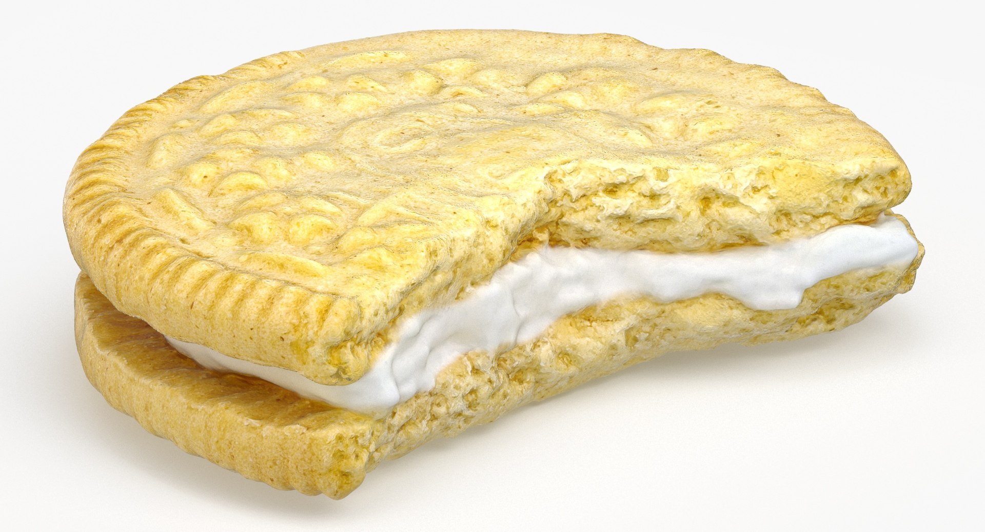 3D Oreo Cookie White 01 Bitten - TurboSquid 2060376