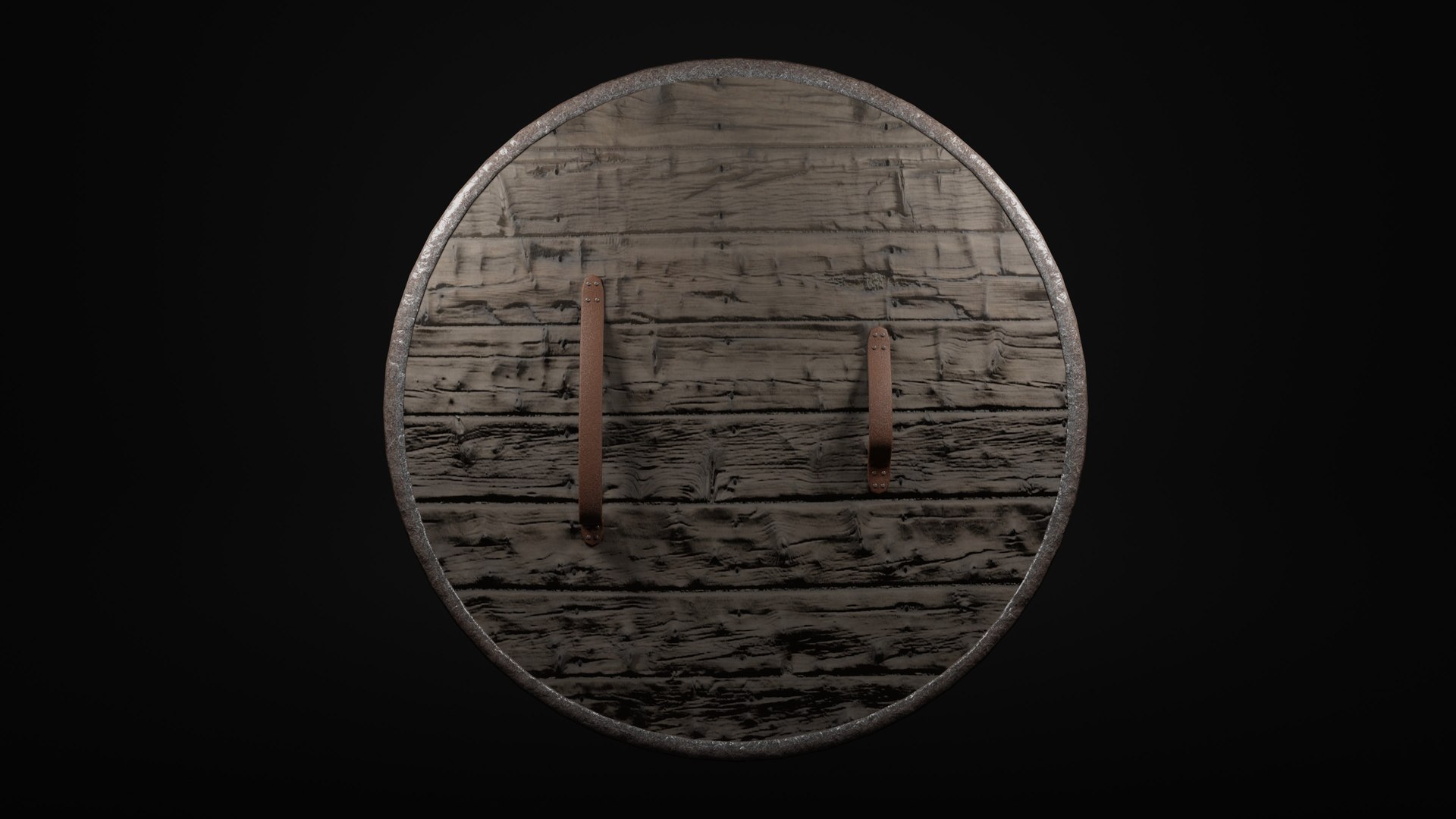 3D Low Poly Skull Shield PBR - Battered Model - TurboSquid 1976362