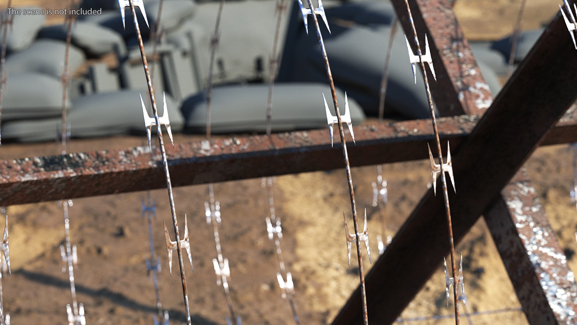 3D Razor Wire Coil Barrier Model - TurboSquid 1713197
