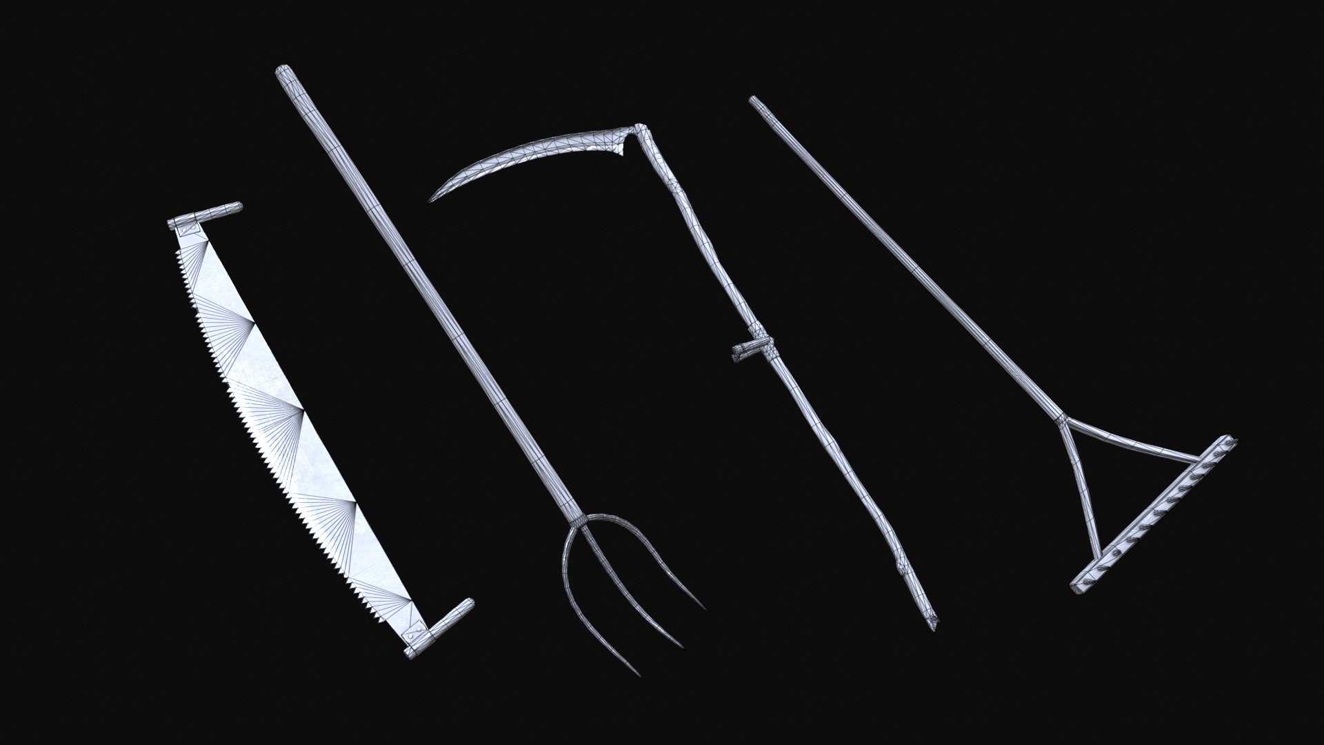 Medieval Farming Tools 3D - TurboSquid 2352988