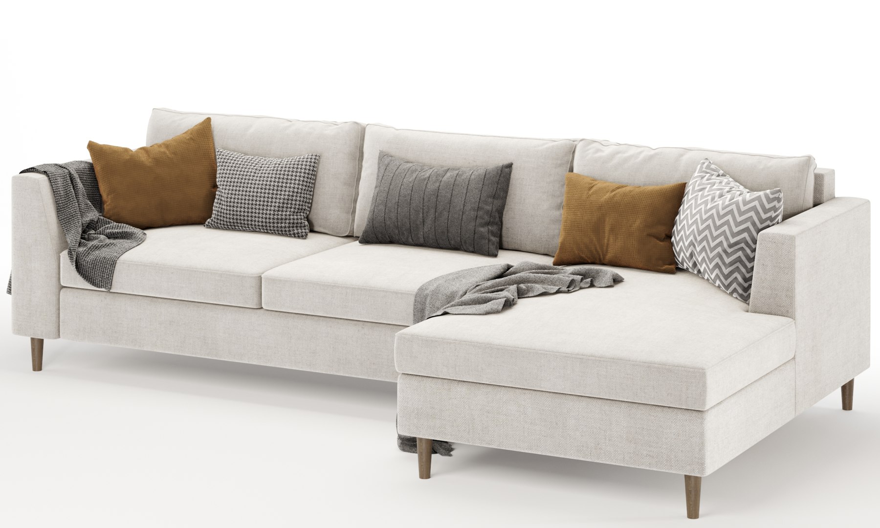 3D Model Avondale Sectional Sofa - TurboSquid 2321465