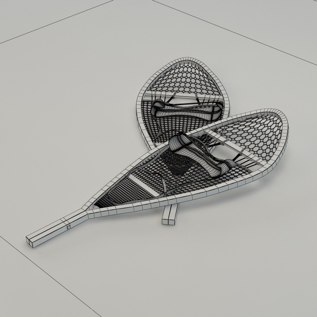 3d model snow shoes snowshoes