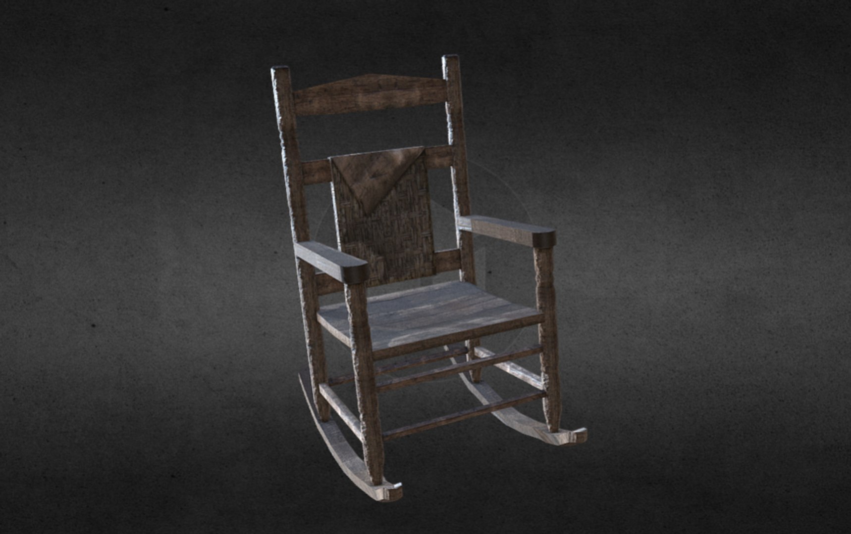3D Antique Rocking Chair Animation Model - TurboSquid 1332302