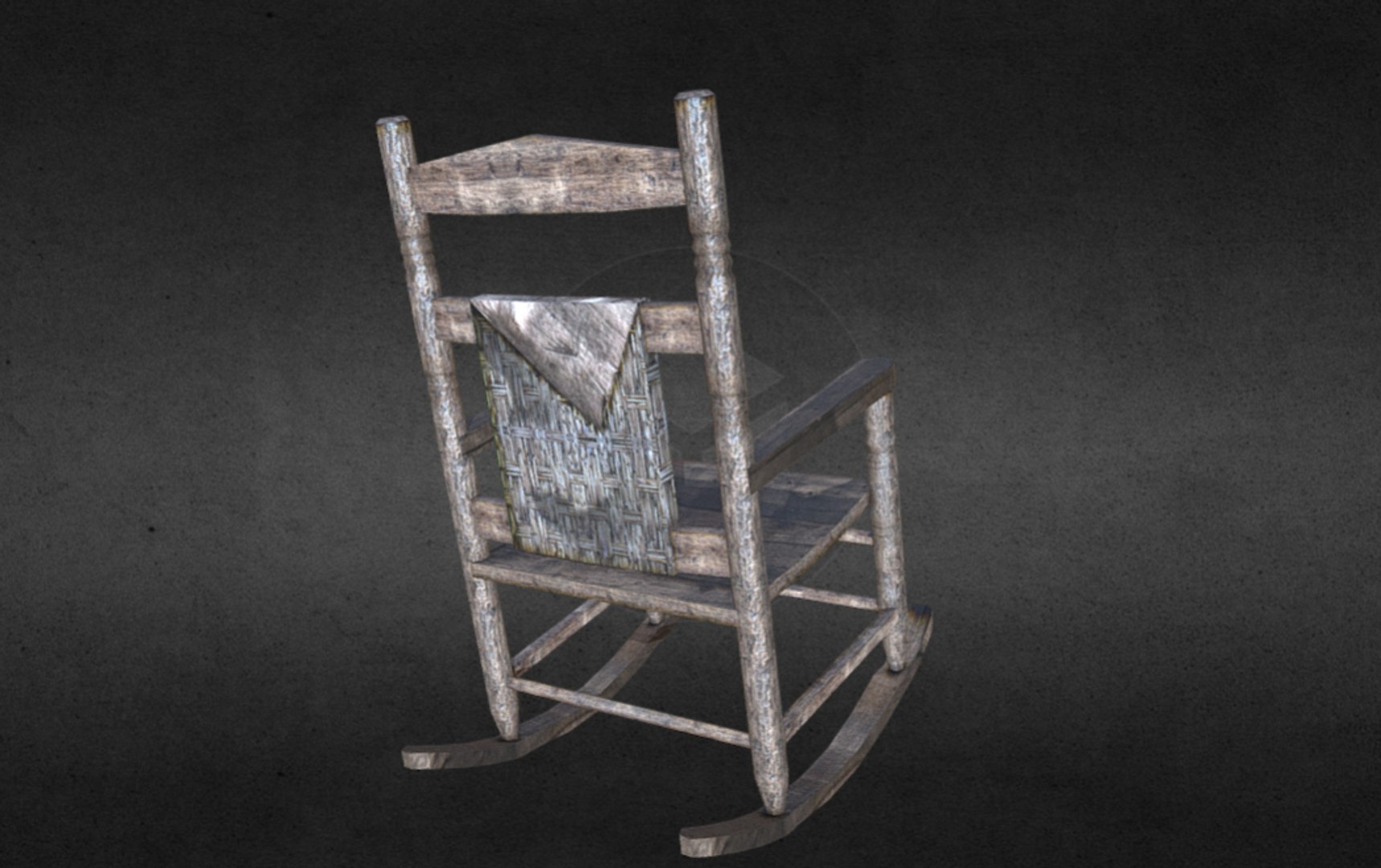 3D Antique Rocking Chair Animation Model - TurboSquid 1332302