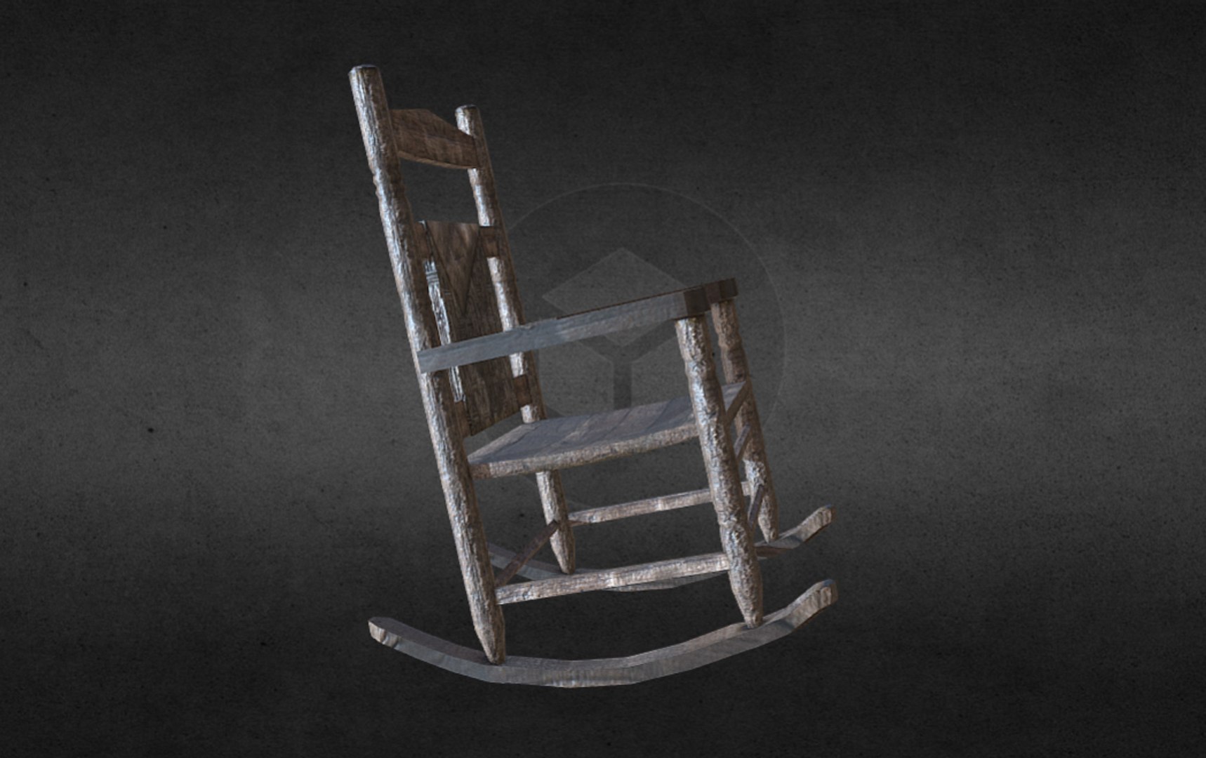 3D Antique Rocking Chair Animation Model - TurboSquid 1332302
