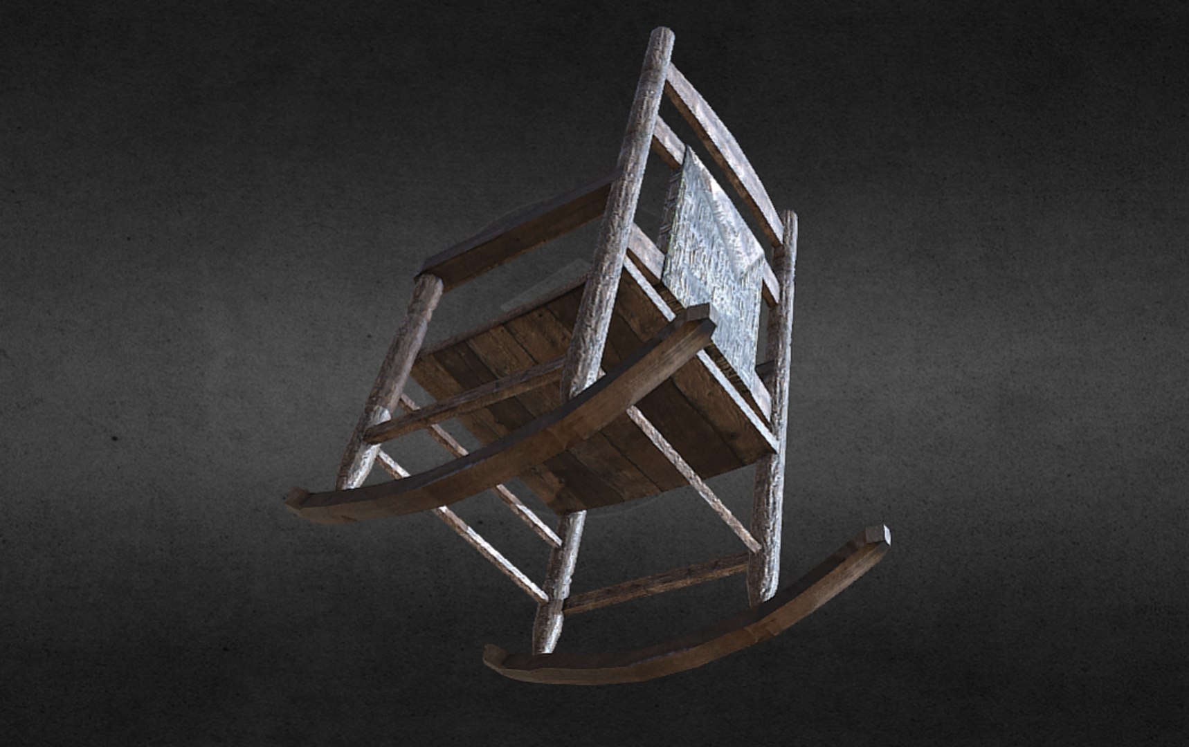 3D Antique Rocking Chair Animation Model - TurboSquid 1332302
