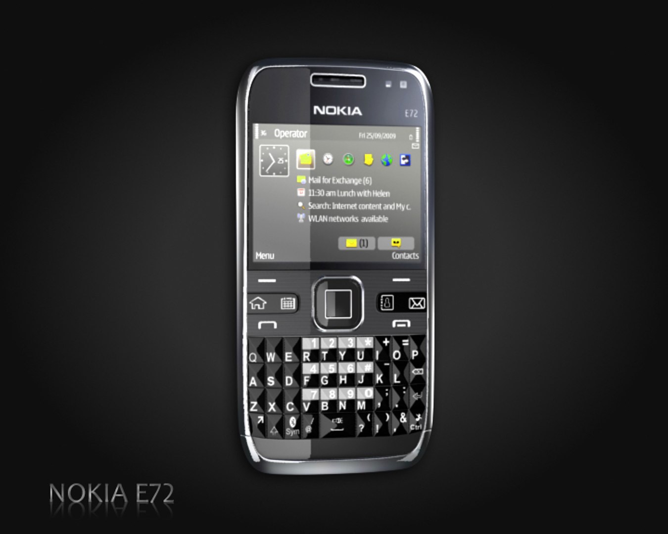 nokia e72 e 3d model