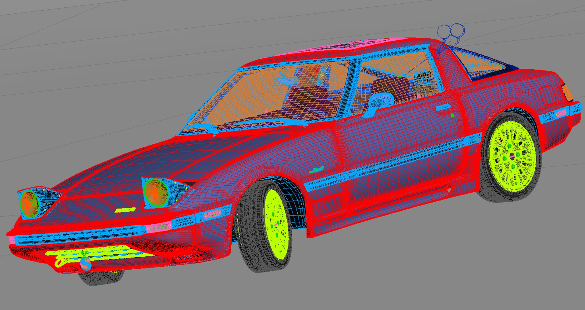 mazda rx-7 1985 3d model