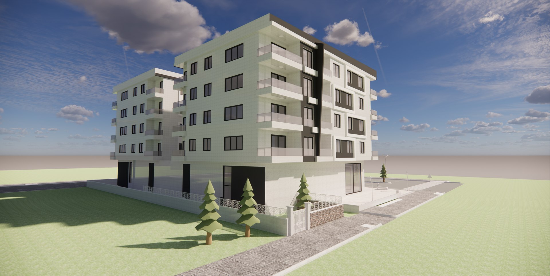 3D Office Building And Dormitory-A6 - TurboSquid 2099039