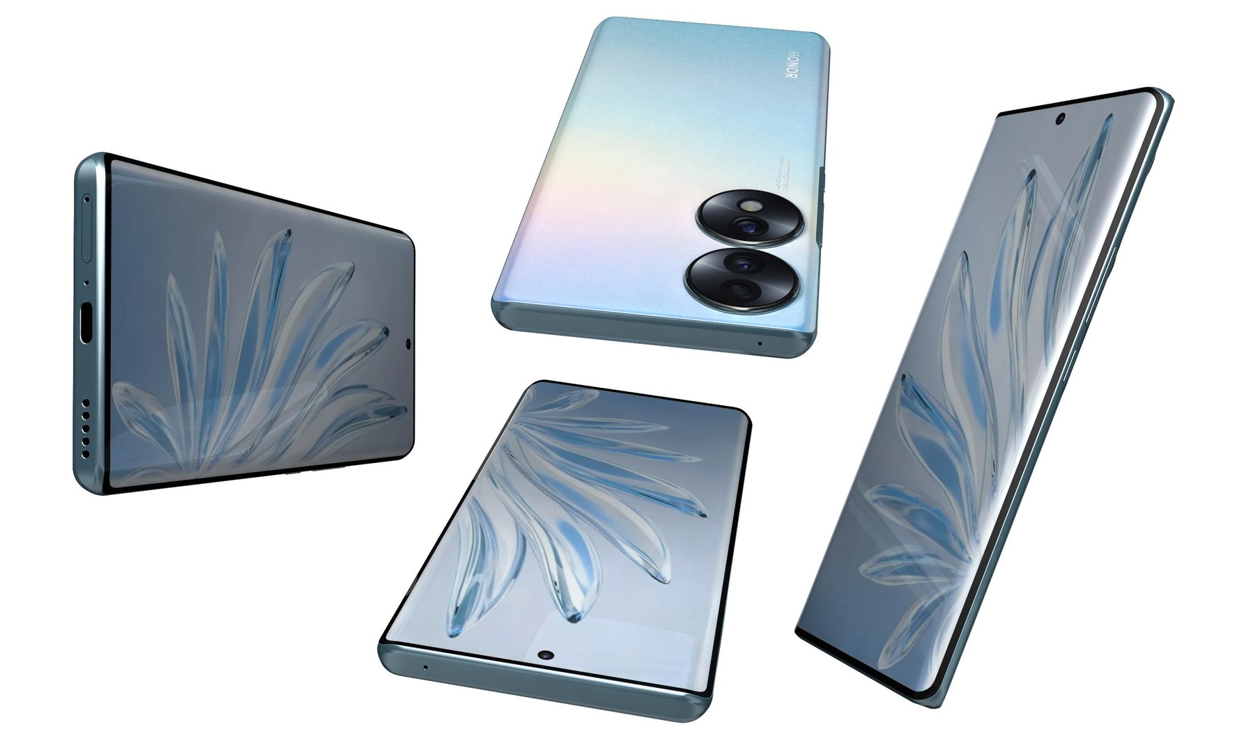 3D Honor 70 Blue - TurboSquid 1967192
