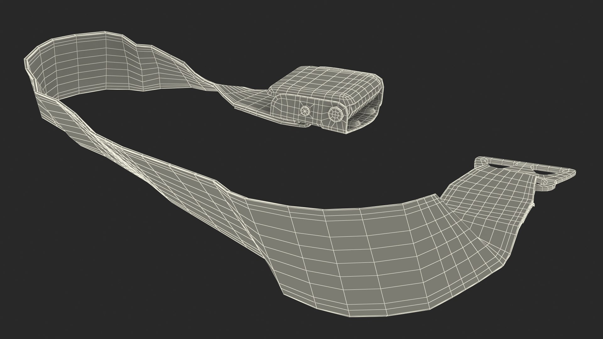 Adjustable Type B Airplane Seat Belt Blue 3D Model - TurboSquid 2161853