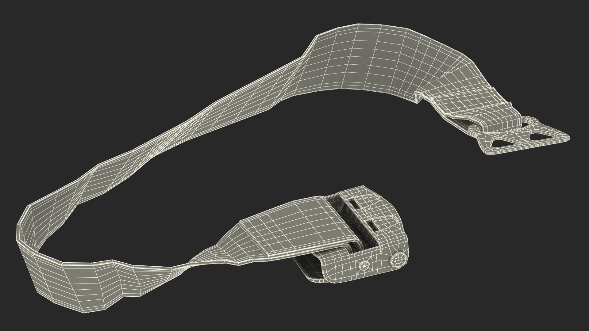 Adjustable Type B Airplane Seat Belt Blue 3D Model - TurboSquid 2161853