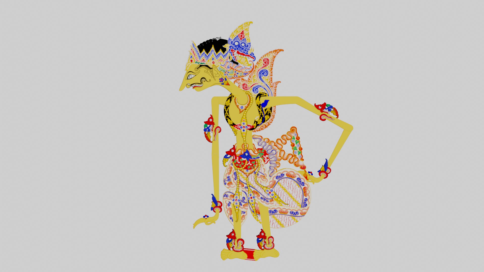 3D Wayang Kulit Salya - TurboSquid 2268501