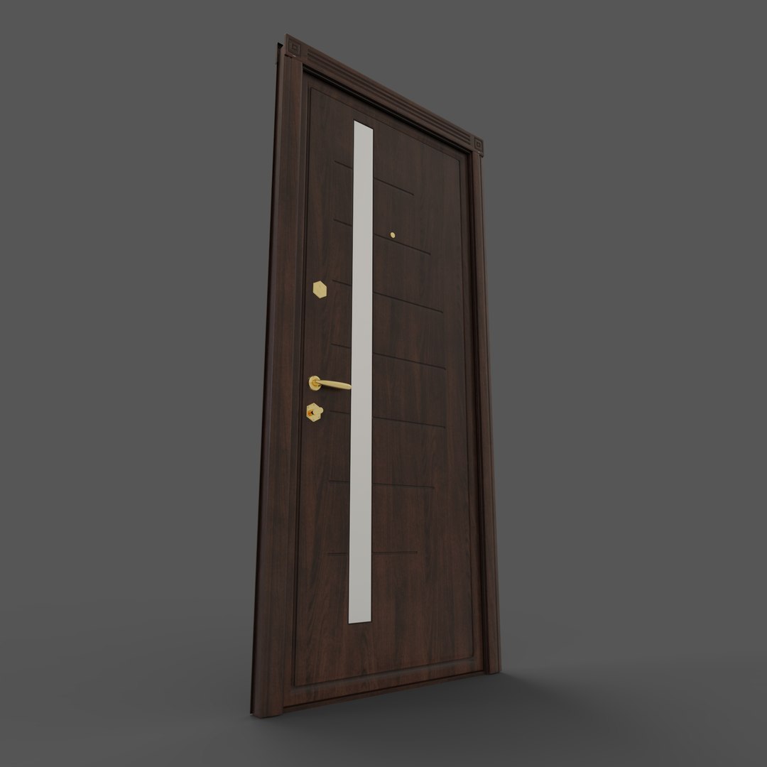 3D Model Door Outdoor Strazh Livan Cedar - TurboSquid 1906902