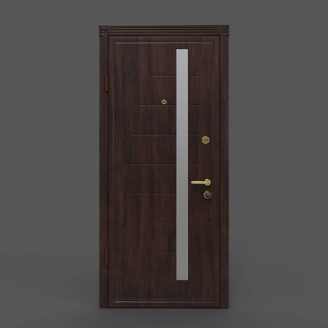 3D Model Door Outdoor Strazh Livan Cedar - TurboSquid 1906902