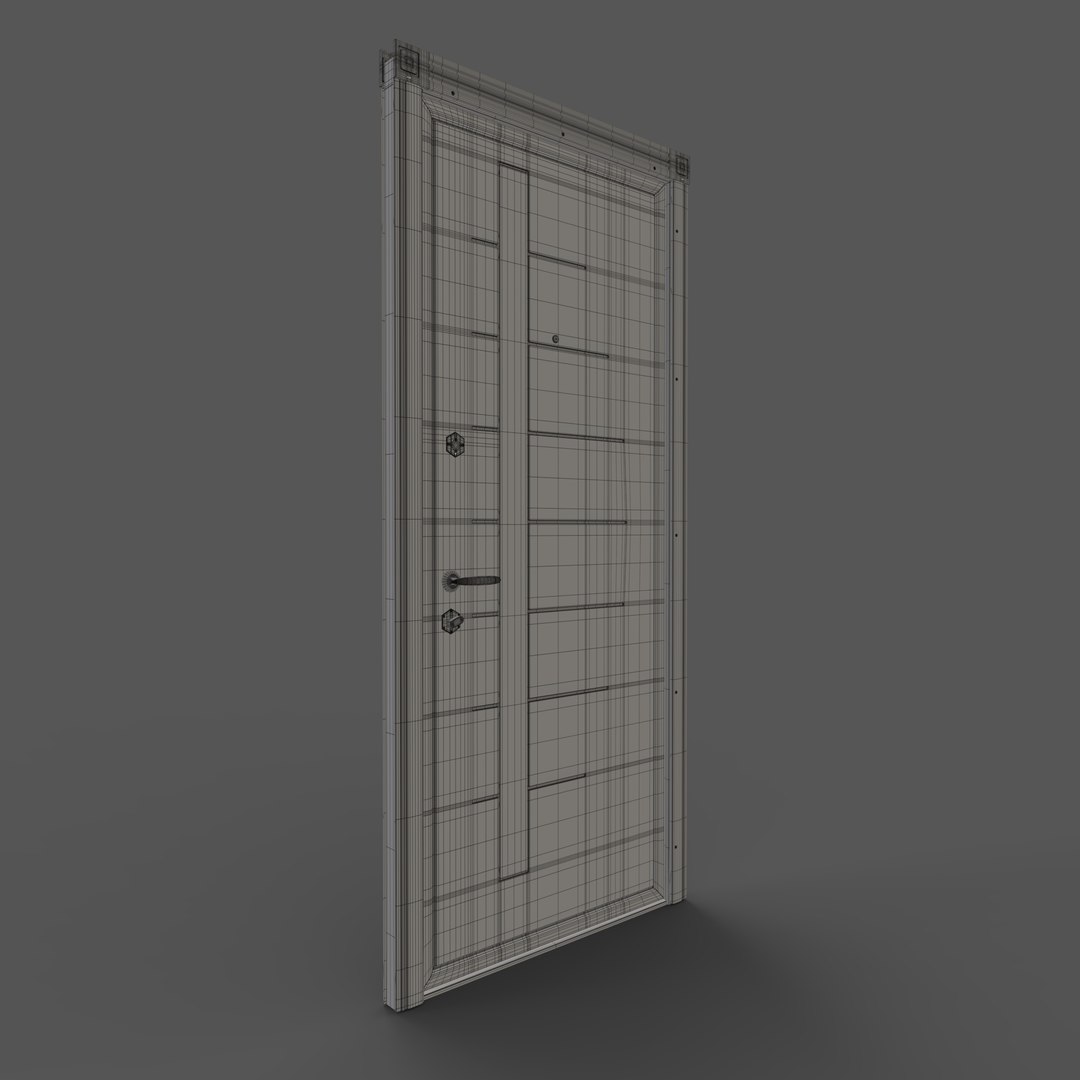 3D Model Door Outdoor Strazh Livan Cedar - TurboSquid 1906902