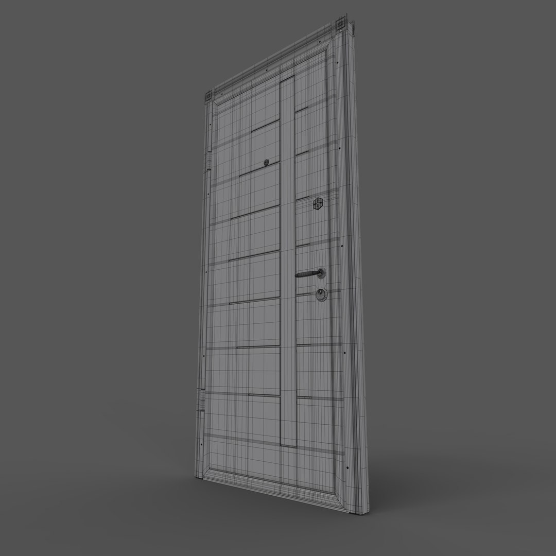 3D Model Door Outdoor Strazh Livan Cedar - TurboSquid 1906902