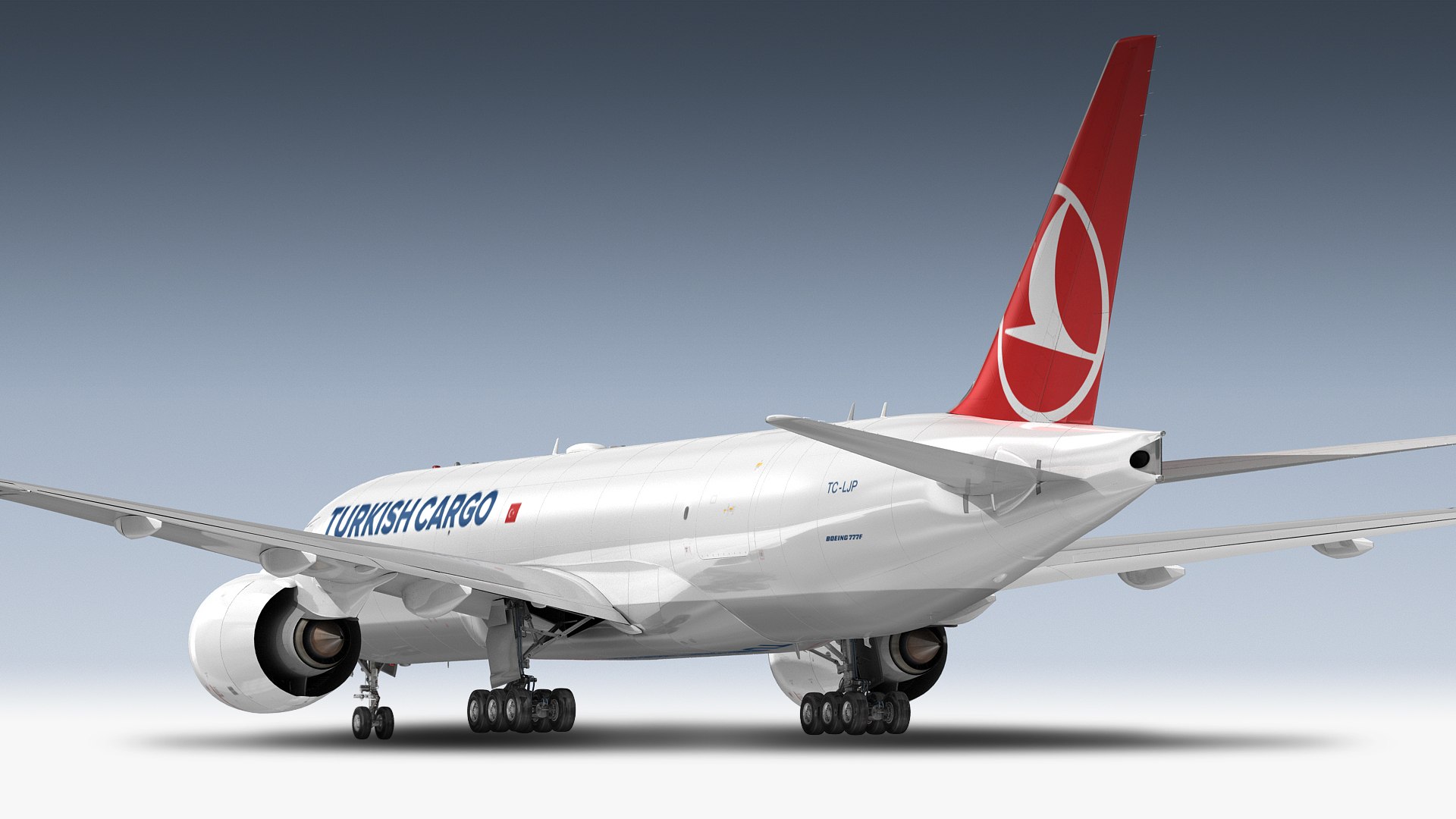 3D Boeing 777-F Turkish Cargo model - TurboSquid 2170630