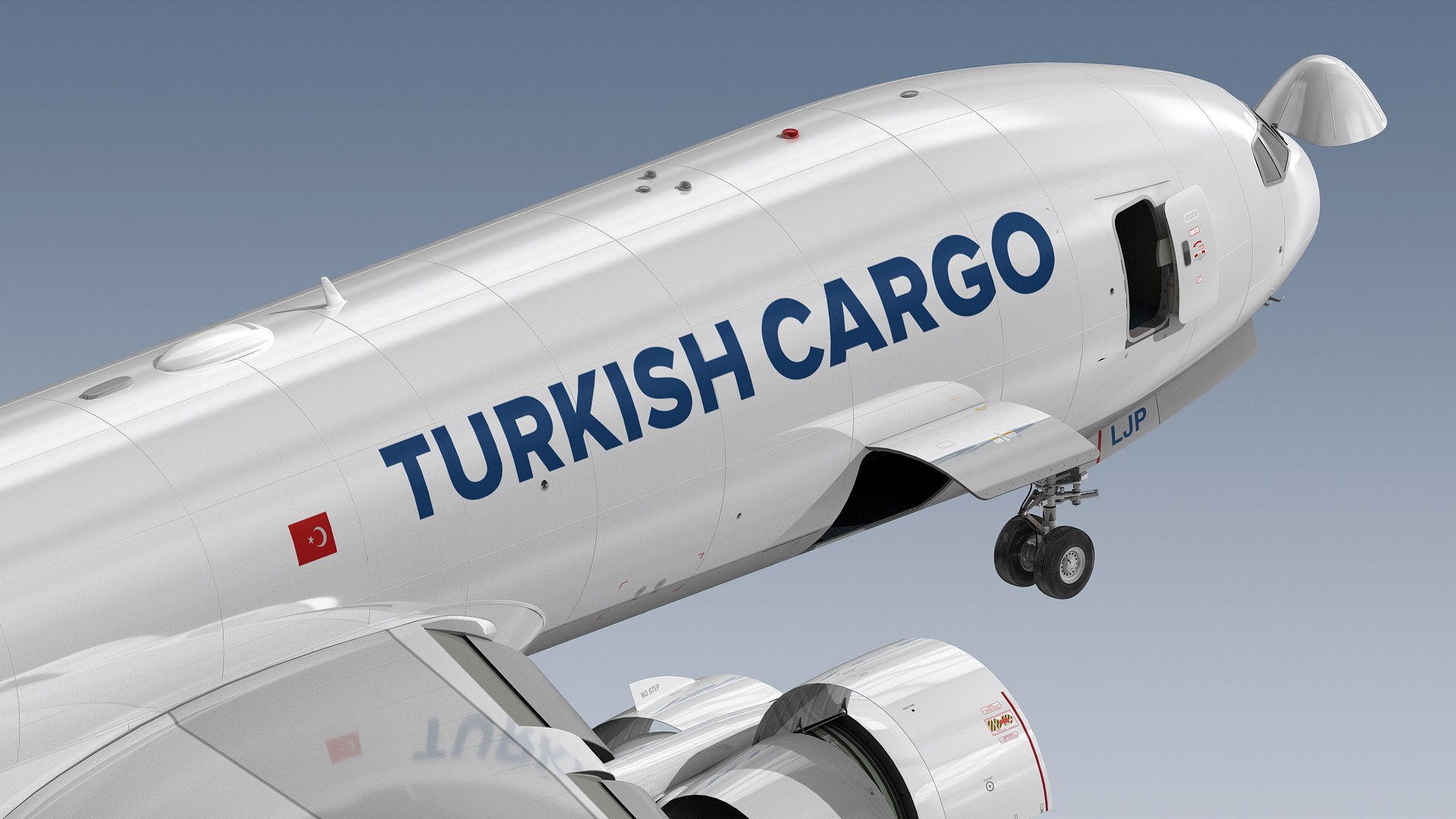 3D Boeing 777-F Turkish Cargo model - TurboSquid 2170630