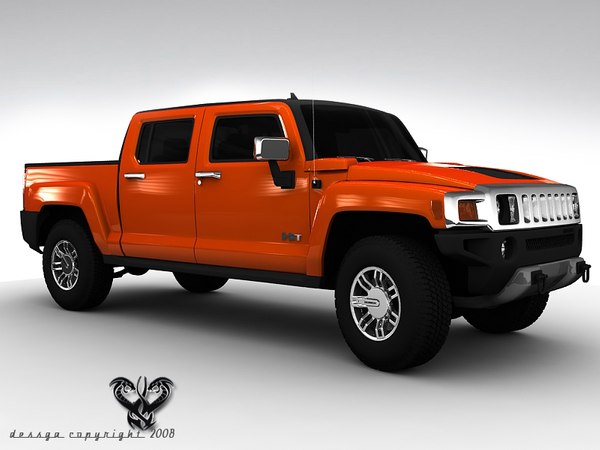 hummer h3t alfa 3d model