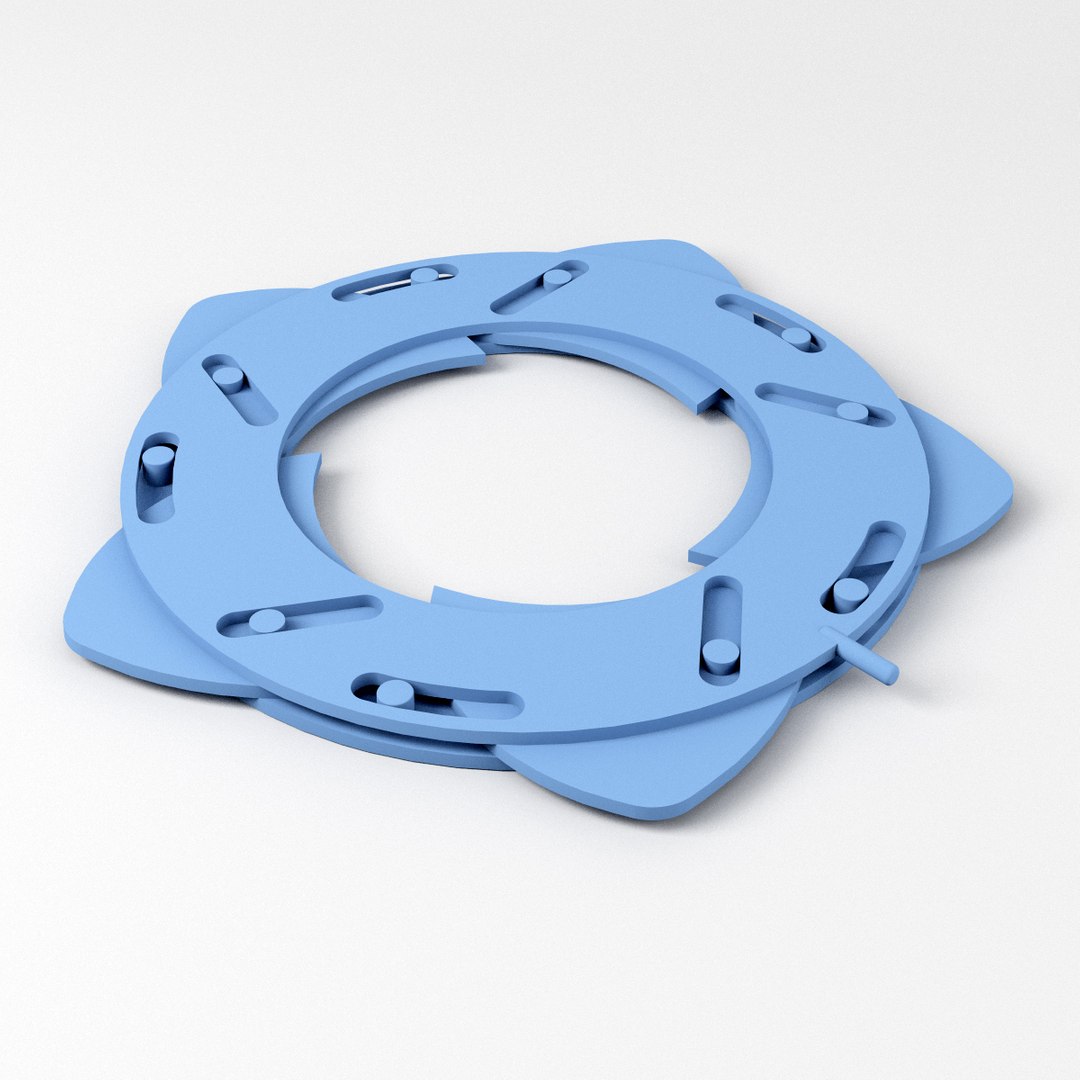 Free 3D Mechanical Iris Diaphragm Blades - TurboSquid 1474115