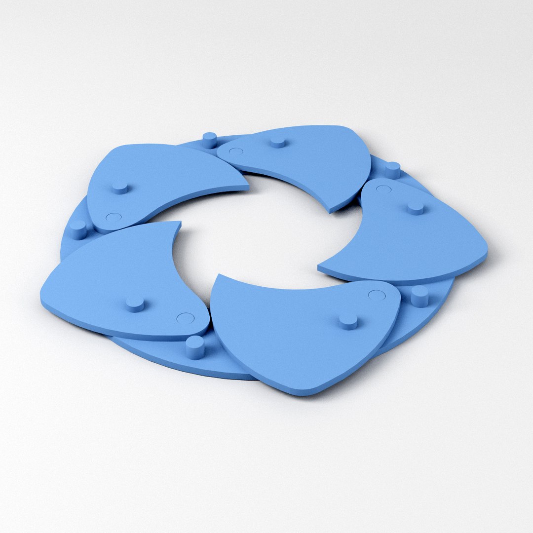 Free 3D Mechanical Iris Diaphragm Blades - TurboSquid 1474115
