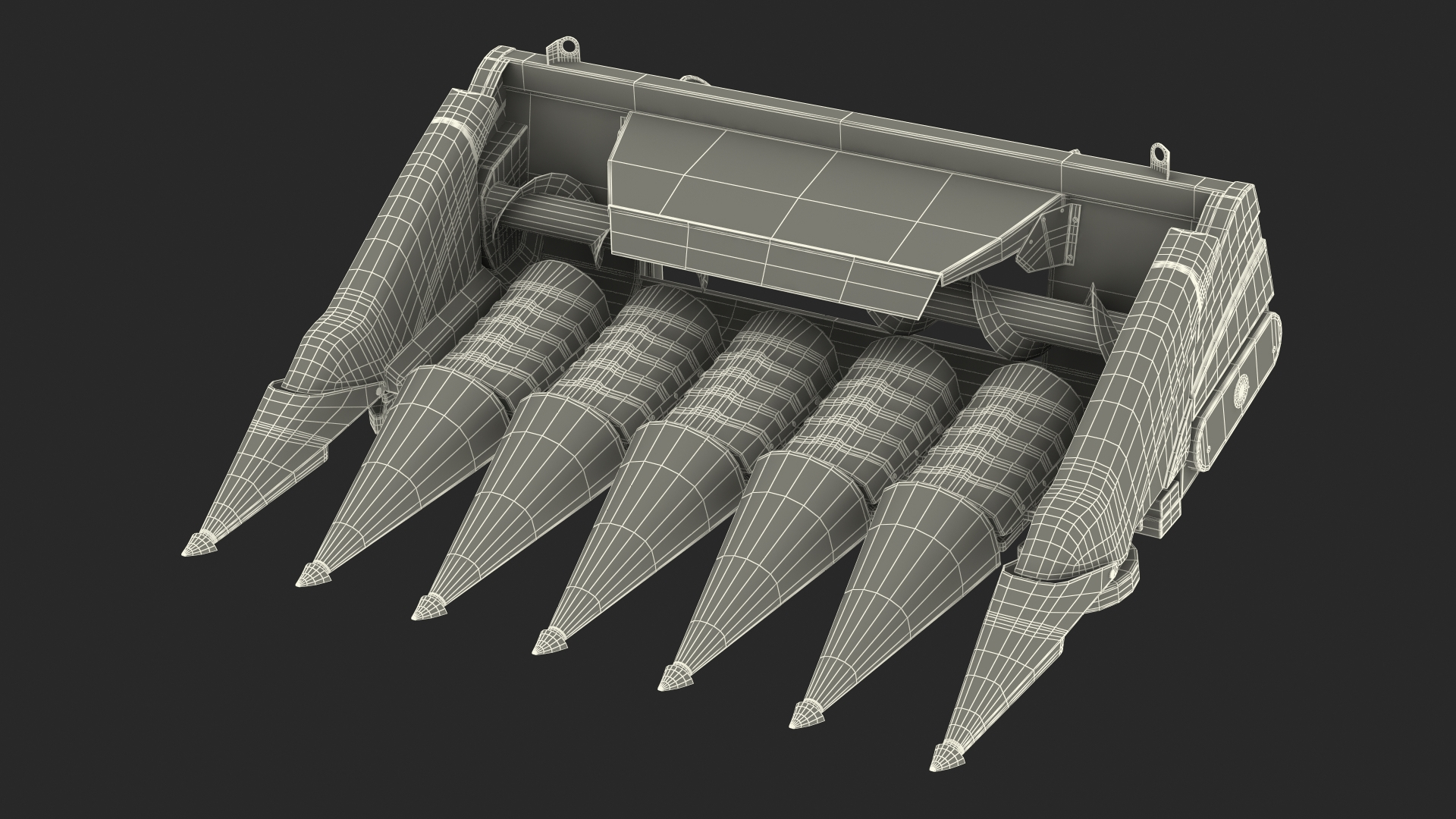 Corn Header 6 Rows Used 3D Model - TurboSquid 1726229