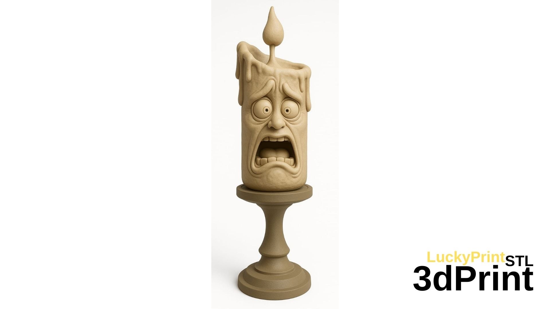 3D Model Face Expression Decorative Candle Molds 3D Printable Figurine ...