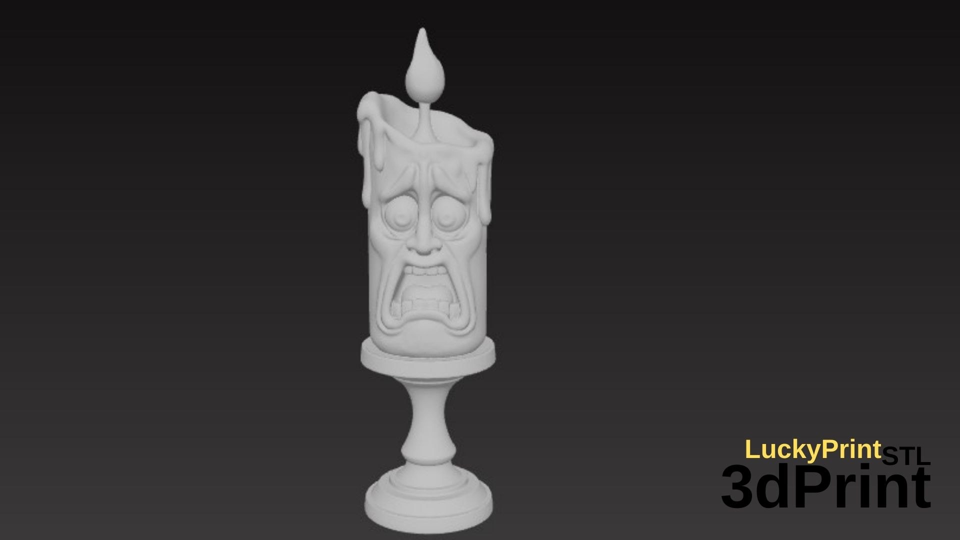 3D Model Face Expression Decorative Candle Molds 3D Printable Figurine ...